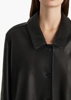Khaite Harmon Leather Coat