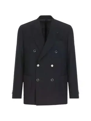 LARDINI Double-breasted Blazer - Blue