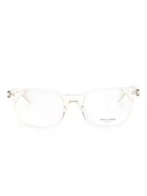 Saint Laurent Square-frame Glasses - Yellow