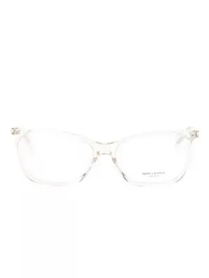 Saint Laurent Square-frame Glasses - Yellow