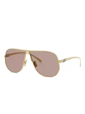 Miu Miu Geometric-frame Sunglasses - Gold