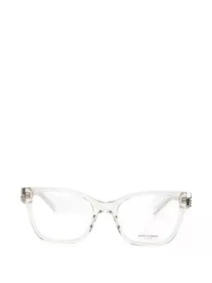 Saint Laurent Oval-frame Glasses - Grey