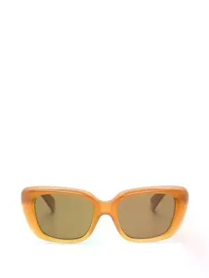 Saint Laurent Rectangle-frame Sunglasses - Brown