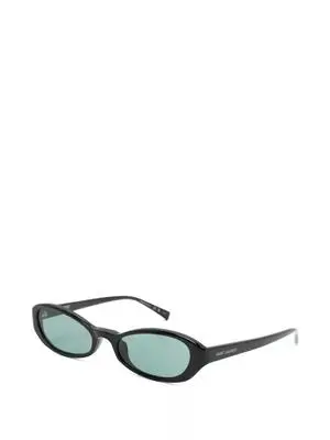 Saint Laurent Sue Oval-frame Sunglasses - Black