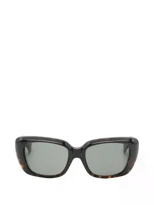 Saint Laurent Rectangle Frame Sunglasses - Brown