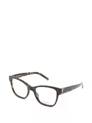 Saint Laurent Logo Rectangle-frame Glasses