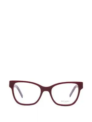 Saint Laurent Square-frame Glasses - Red