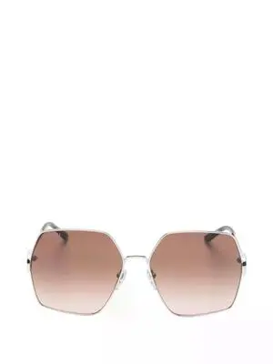 Gucci Geometric Logo Sunglasses - Silver