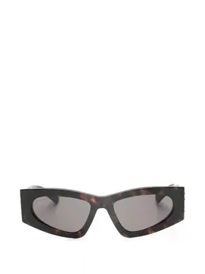 Gucci Logo Geometric Sunglasses - Brown