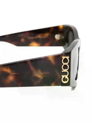 Gucci Logo Geometric Sunglasses