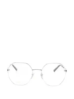 Gucci Geometric Frame Glasses - Silver
