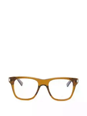 Saint Laurent Square-frame Glasses - Brown