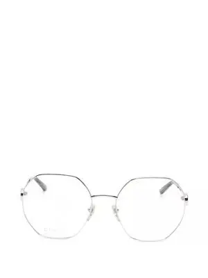 Gucci Geometric-frame Glasses - Silver