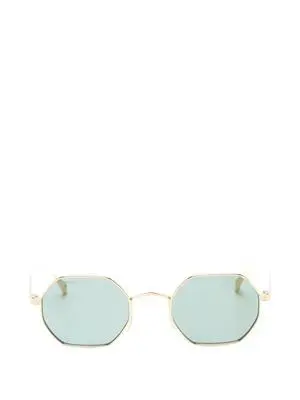 CARTIER Geometric-frame Sunglasses - Gold