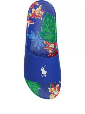 Polo Ralph Lauren Floral-print Slides