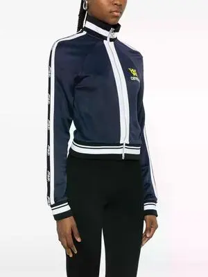 Off-White Ribbed Zip-up Jacket