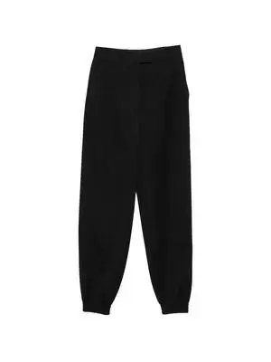 Prada Wool Tapered Trousers - Black