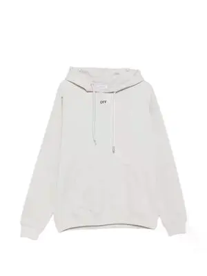 Off-White Logo-print Hoodie - Grey