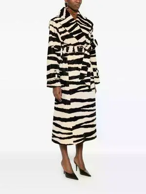 Nina Ricci Zebra-print Belted Coat