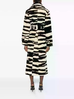 Nina Ricci Zebra-print Belted Coat
