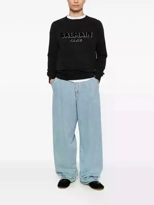 Balmain Logo-print Crew-neck Sweatshirt
