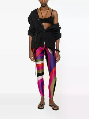 Emilio Pucci Abstract-print Leggings