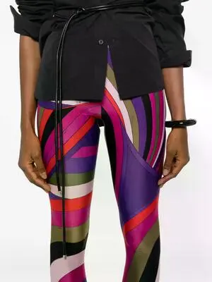 Emilio Pucci Abstract-print Leggings