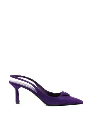 Prada Camoscio Slingback Pumps