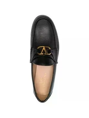 Valentino Garavani Vlogo Signature Leather Loafers