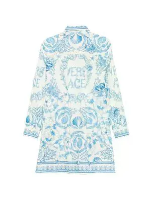 Versace Barocco Print Cotton Dress