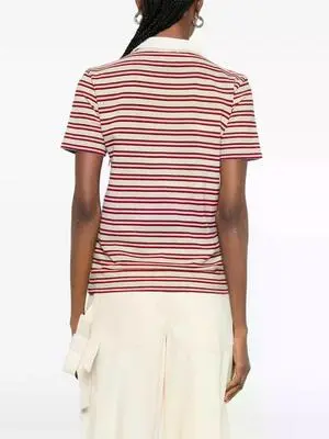 A.p.c. Striped Collared Polo Shirt