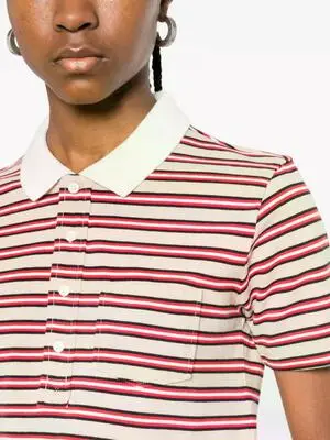 A.p.c. Striped Collared Polo Shirt