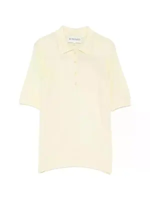 Eric Bompard Buttoned Short-sleeve Polo - Yellow