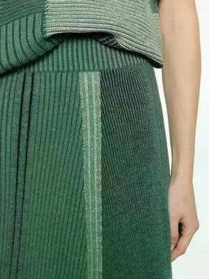 Eric Bompard Patchwork Ribbed Skirt