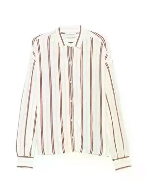 Eric Bompard Striped Button-up Shirt - White