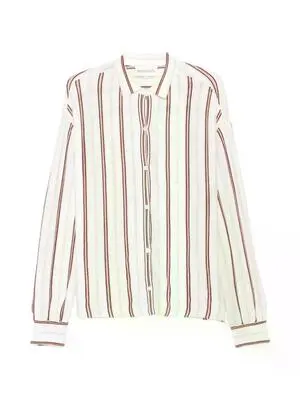 Eric Bompard Striped Button-up Shirt - White