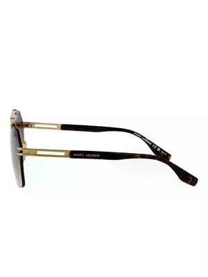 Marc Jacobs 837/s Rimless Navigator Sunglasses - Gold