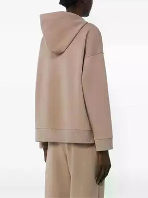 Max Mara Drawstring Embossed Hoodie