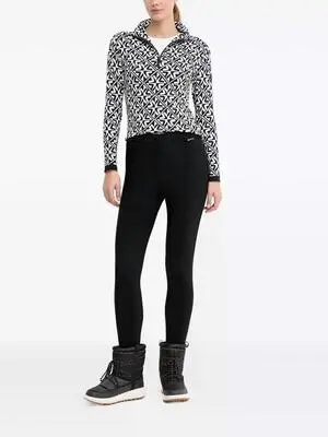 NEWLAND Geometric-print Zip Top