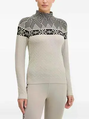 NEWLAND Geometric-patterned Sweater - Neutrals