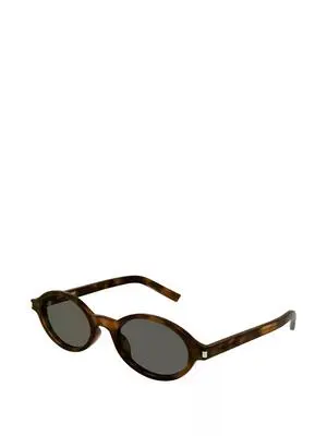 Saint Laurent Jeanne Oval Sunglasses - Brown