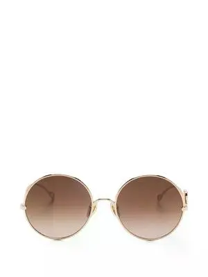 Chloé Oversized Circle Sunglasses - 001 Gold Gradient Brown