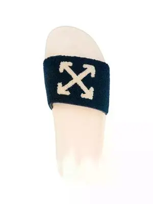 Off-White Arrow Textured Flip Flops