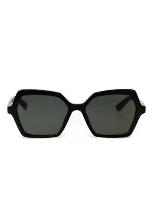 Alexander McQueen Geometric-frame Sunglasses - Black