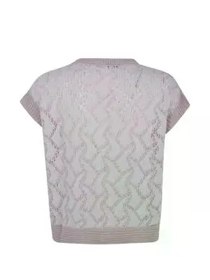 ANNE CLAIRE Sequin-embellished Knitted Vest