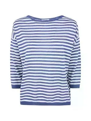 BASE Striped Linen Sweater