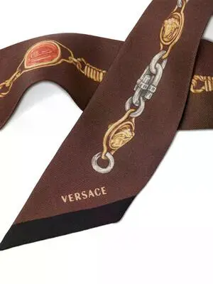 Versace Printed Silk Twill Ribbon