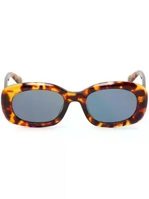 Stella McCartney Oval-frame Sunglasses - Brown