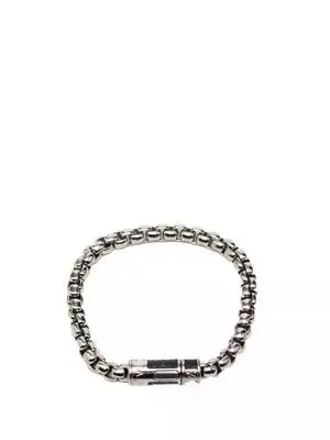 LOUIS VUITTON 2020 Silver Plated Monogram Eclipse Chain Bracelet Costume Bracelet - Black