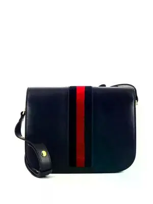 Gucci 2021 1955 Horsebit Crossbody Bag - Blue